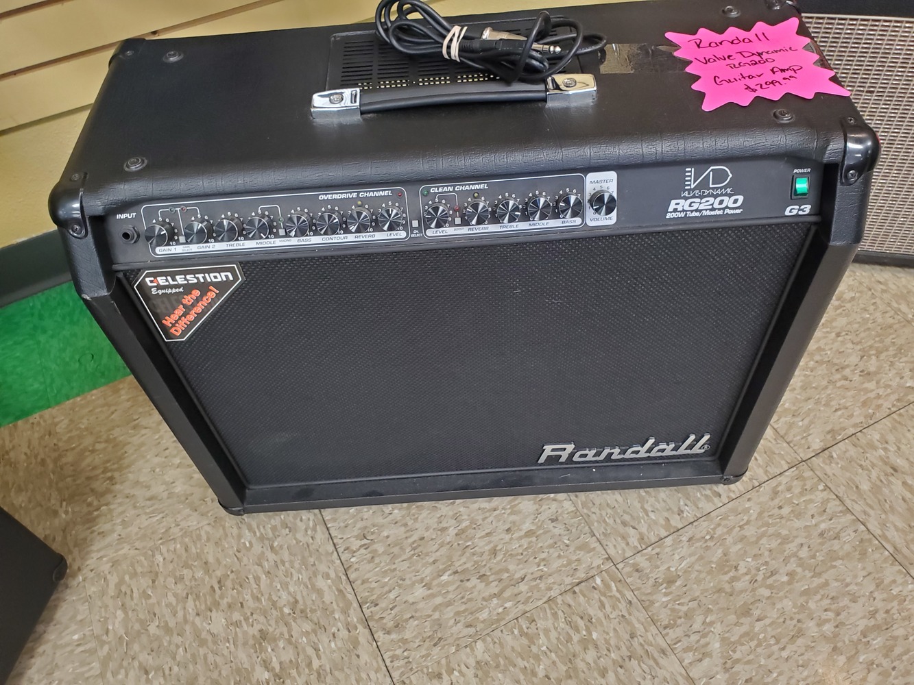 Randall Valve Dynamic G3 Series RG200G3 200W 2x12 Guitar Combo Amp ...