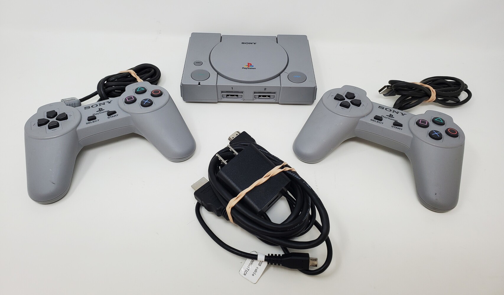 Sony PlayStation (PS1) Classic Mini Console SCPH-1000R w/ 2 Wired ...