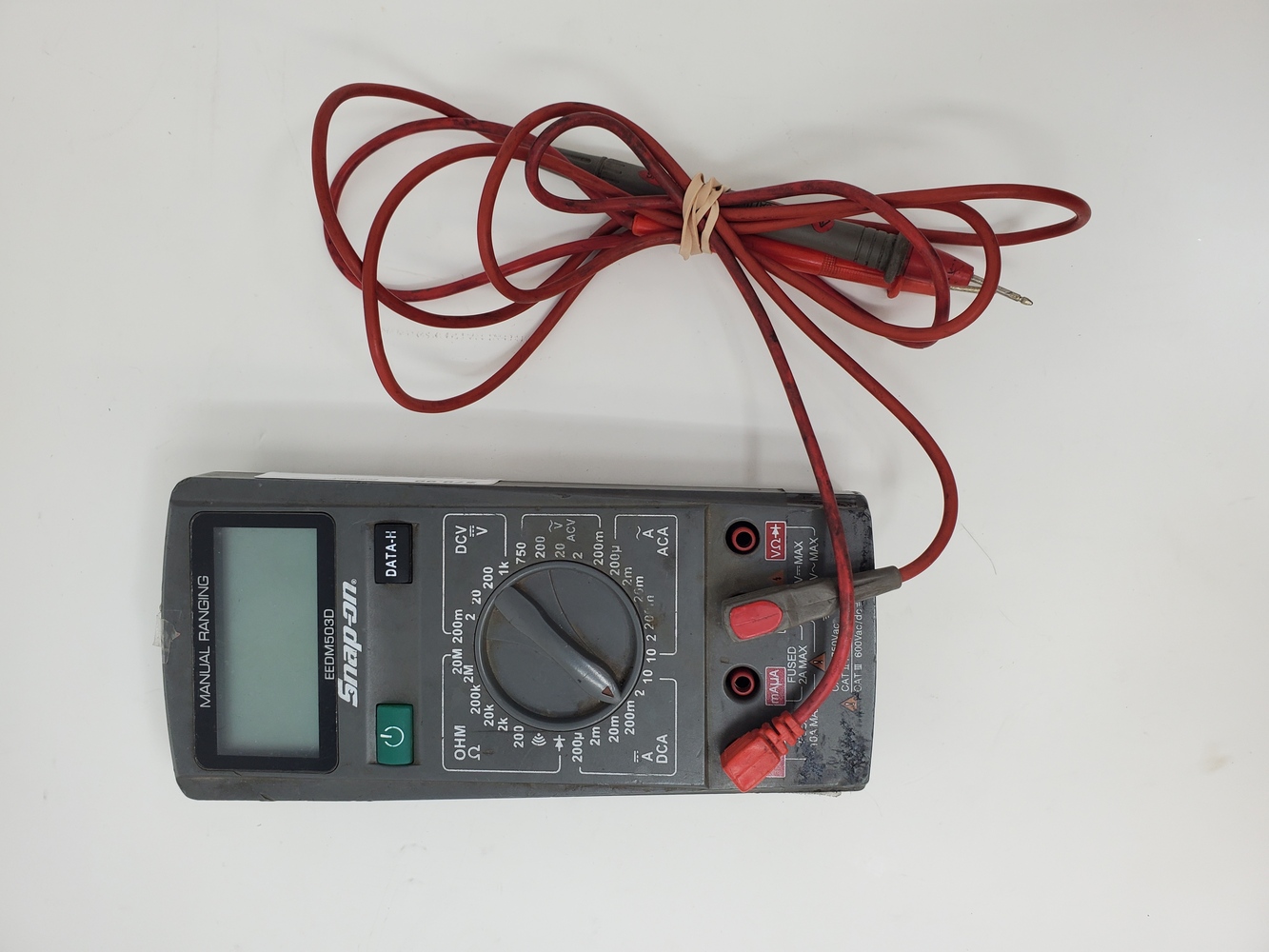Snap-On EEDM503D Manual Ranging Digital Multimeter with Leads | Money ...