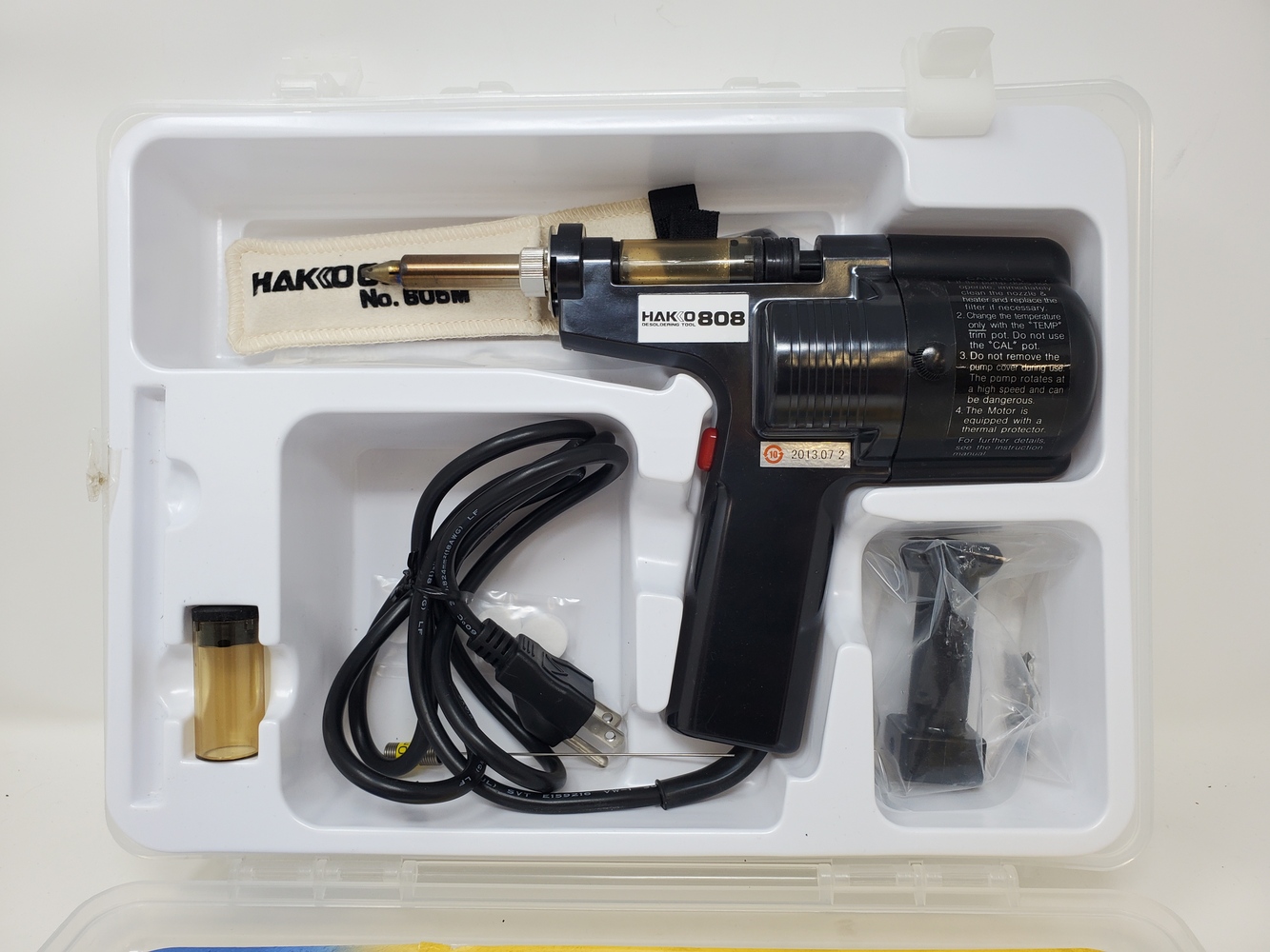 HAKKO 808 Desoldering Kit in Case with Accessories | Money and More