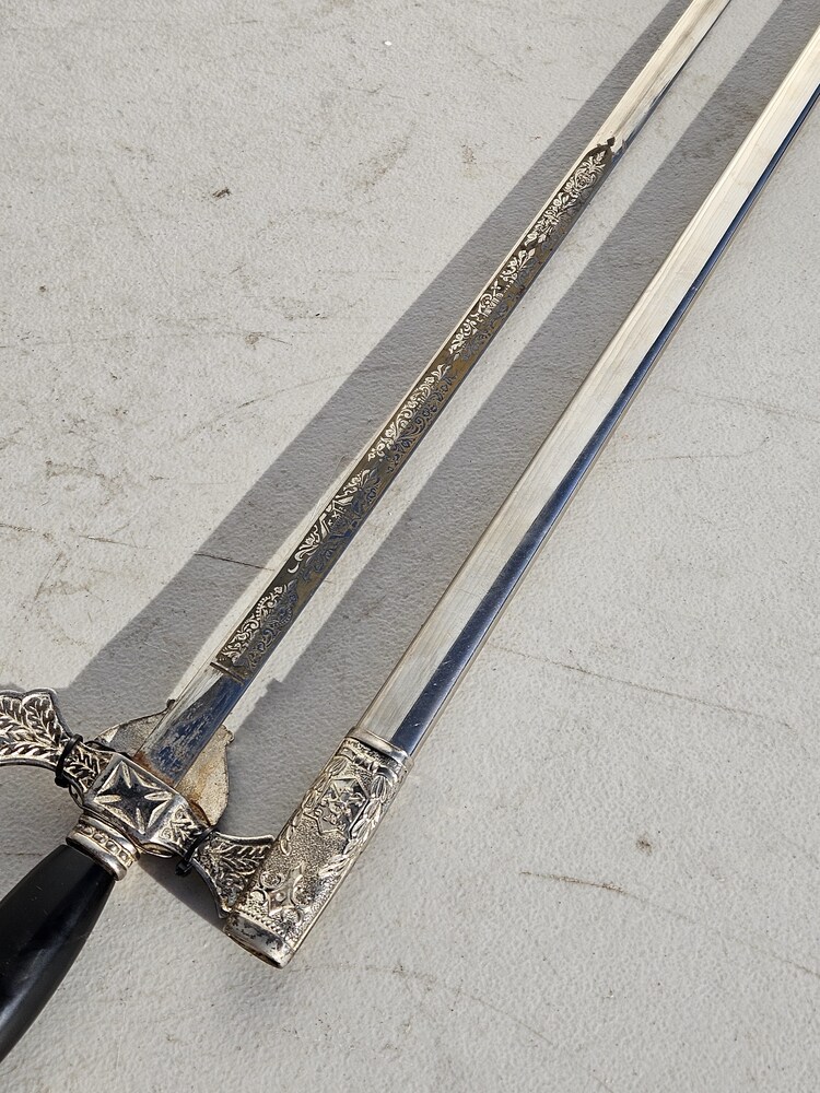 Vintage Knights of Columbus Sword with Scabbard 28" Blade | Money and More