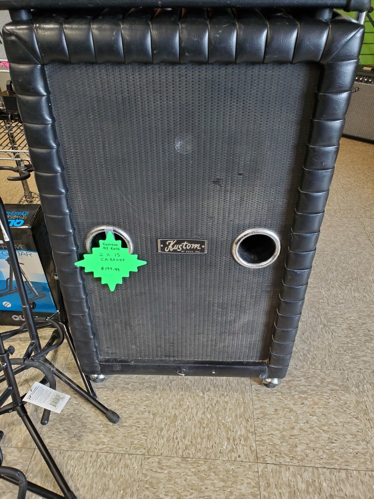 KUSTOM 2x15 Guitar Speaker Cabinet Vintage Black | Money and More