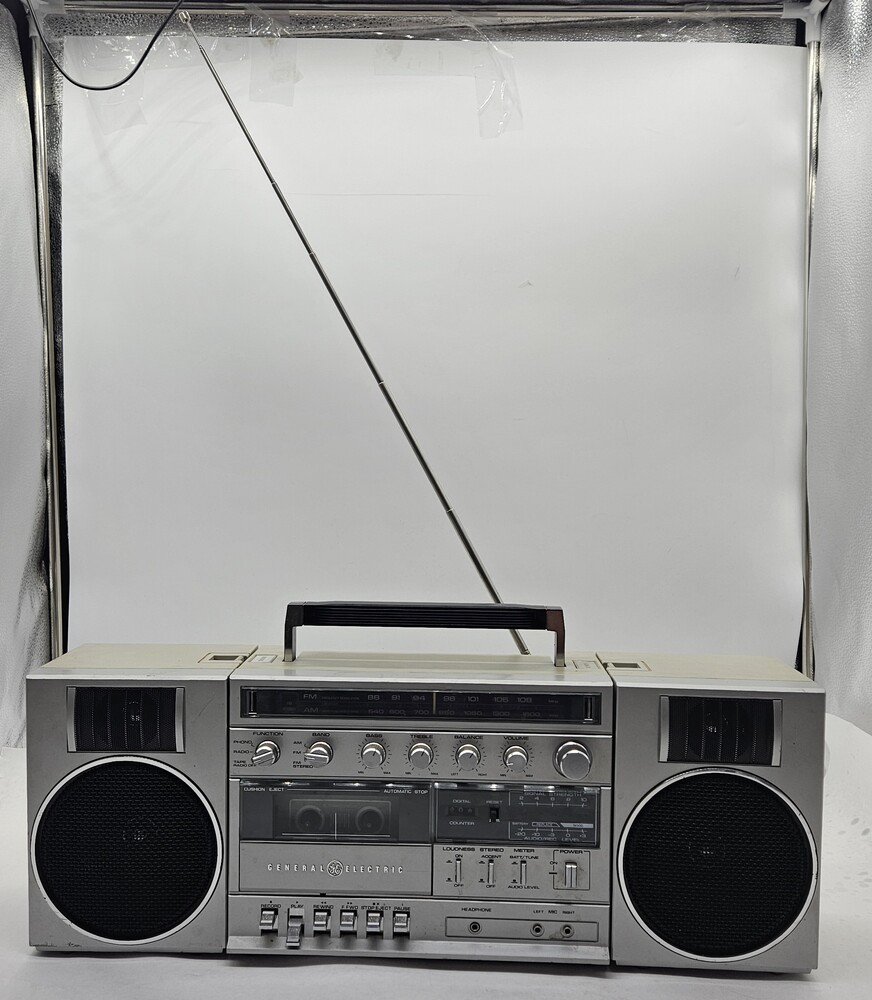 Vintage GE General Electric Boombox Stereo 3-5263D Cassette Player ...