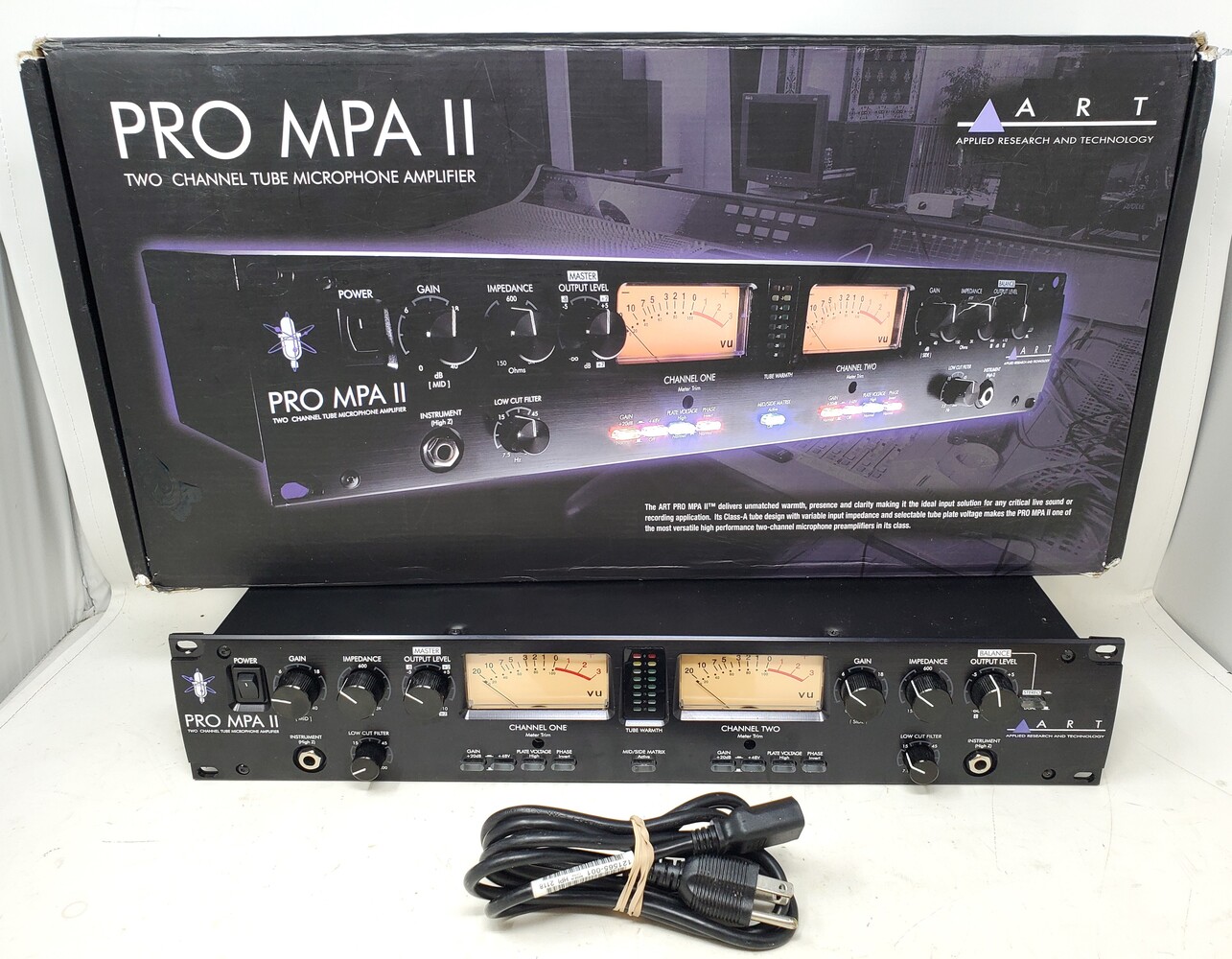 ART Pro MPA See II 2-channel Tube Microphone Preamp in Box | Money and More